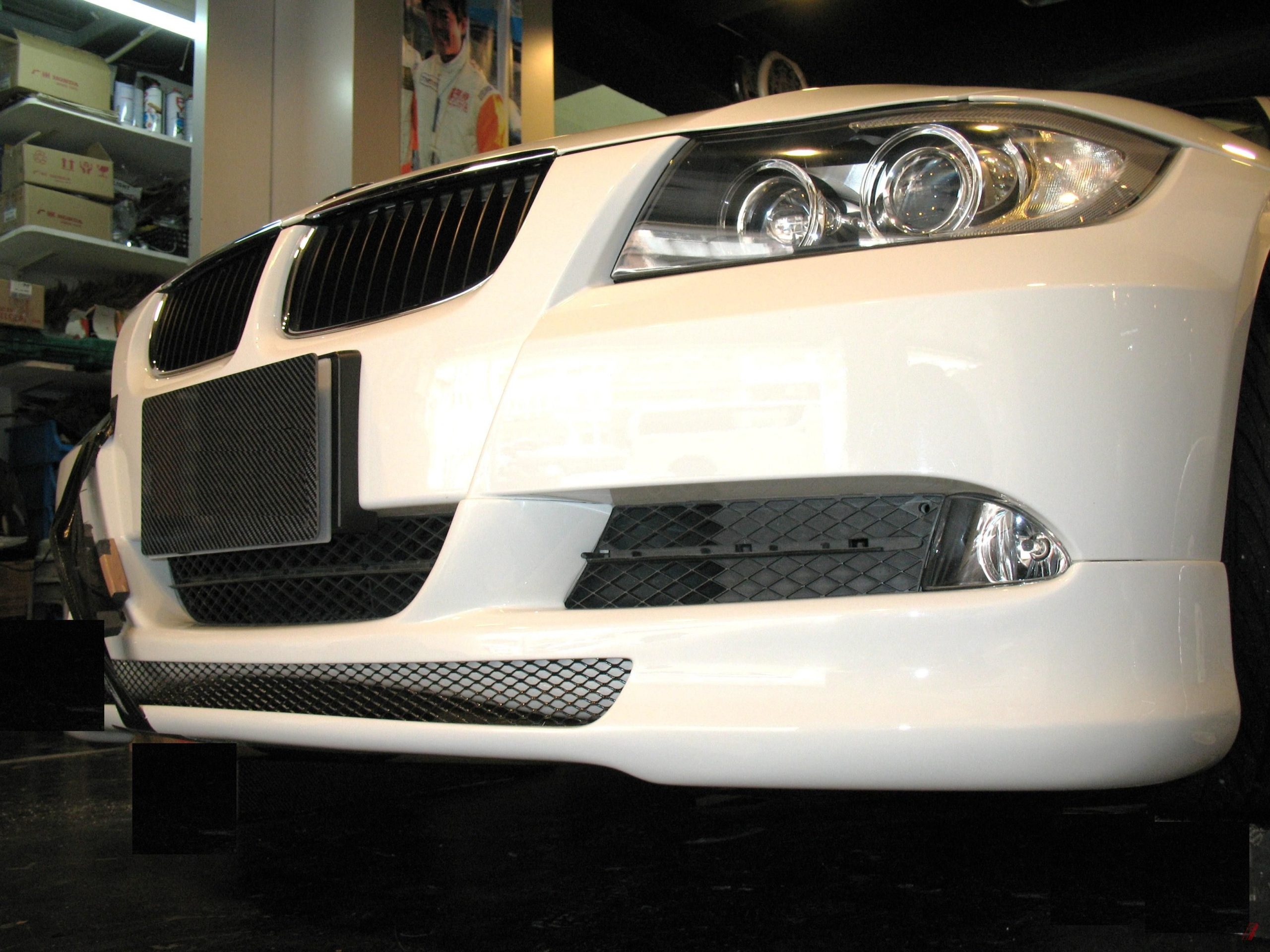 BMW 2005-08 E90 LU001L front spoiler lip - Faithful Rainbow