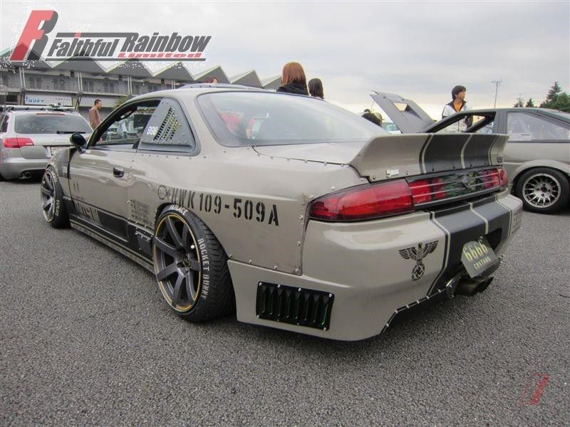 Nissan 1995 Silvia S14 OS003 rear wing spoiler - Faithful Rainbow
