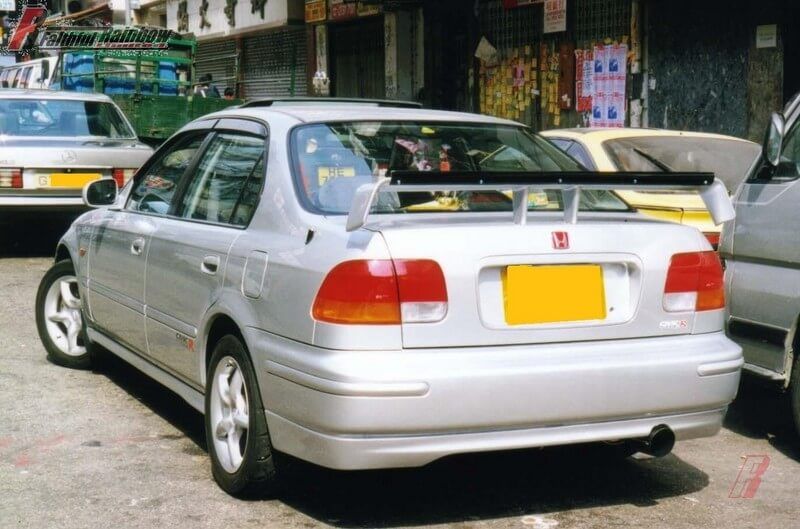 Honda 1996 Civic Sedan EK4 TR002L rear spoiler lip - Faithful Rainbow