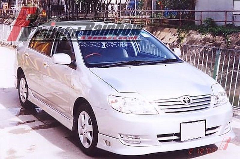 Toyota 2002 Corolla NZE121 T001L front spoiler lip - Faithful Rainbow